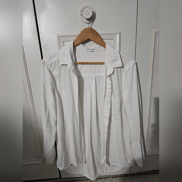 Bella Dahl | Tops | Bella Dahl White Button Down Shirt | Poshmark